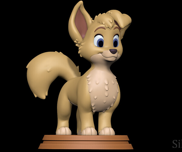 ArtStation - Angel - Lady and the Tramp 2 3D print model | Resources