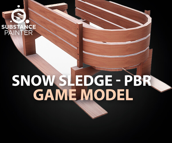 ArtStation - Snow Sledge Low-poly | Game Assets