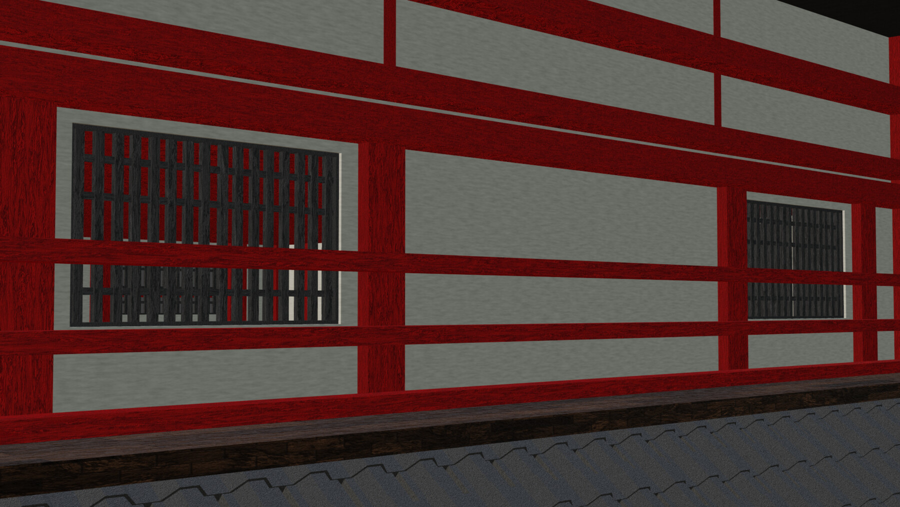 ArtStation - Chinese Two Floors Siheyuan | Game Assets