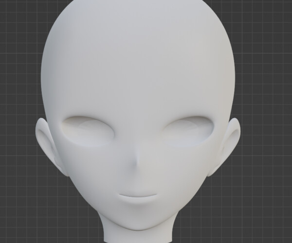 ArtStation - Rigged Basic Female Anime Model | Resources