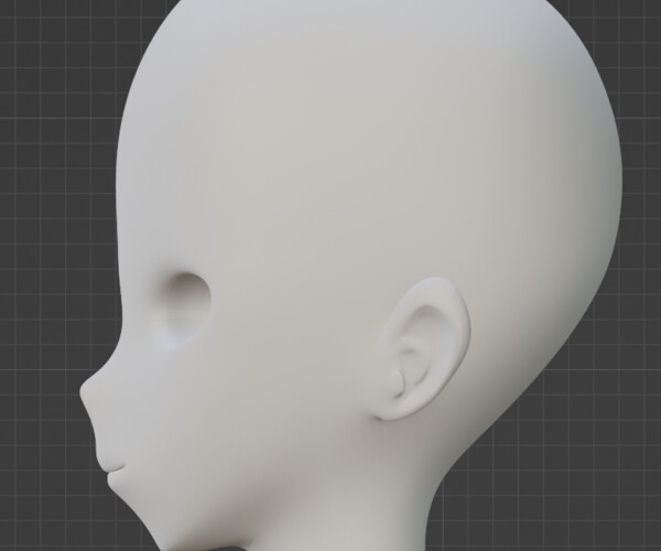 ArtStation - Rigged Basic Female Anime Model | Resources