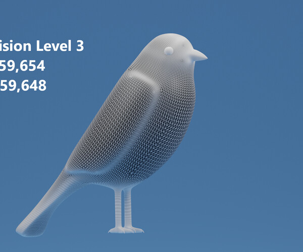 ArtStation - Cartoon Cute Bird Sparrow 3D model | Resources