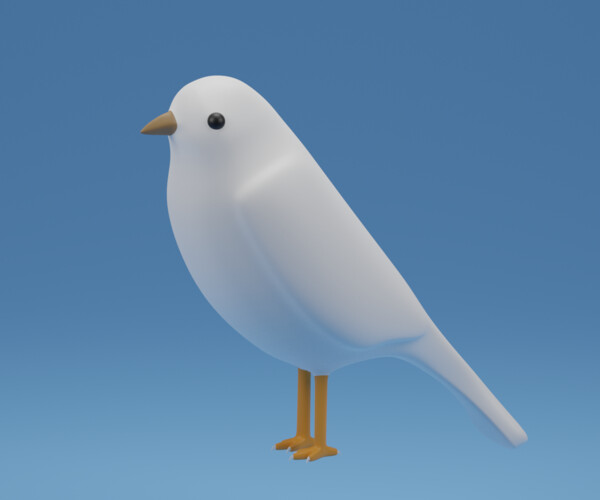 ArtStation - Cartoon Cute Bird Sparrow 3D model | Resources
