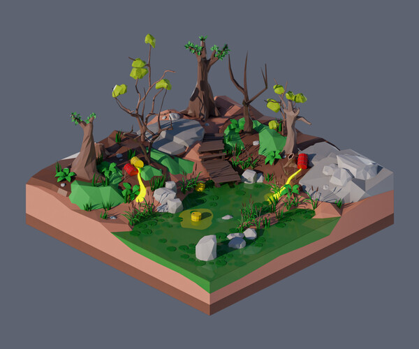 ArtStation - Land 1 | Game Assets