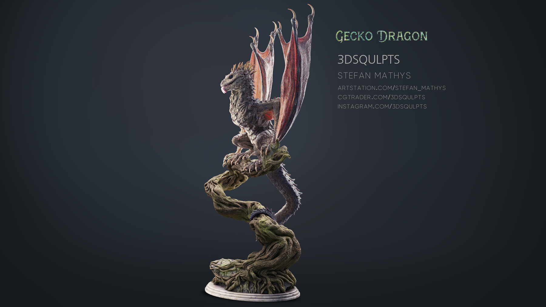 ArtStation - Gecko Dragon for 3D Printing | Resources