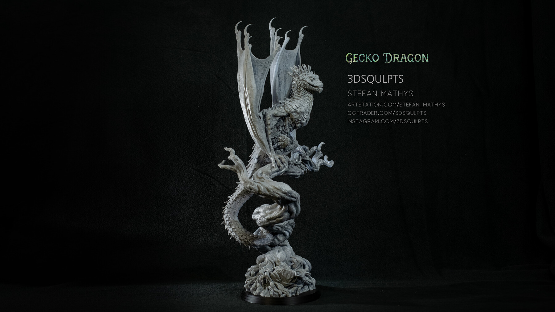 ArtStation - Gecko Dragon for 3D Printing | Resources