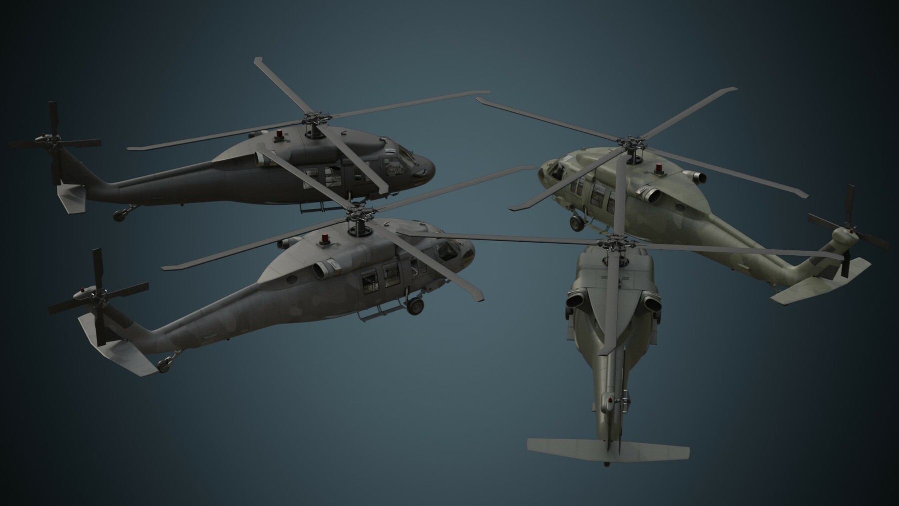 ArtStation - Military Helicopter 1A | Game Assets