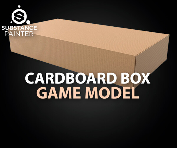 ArtStation - Cardboard box-Low poly PBR | Game Assets