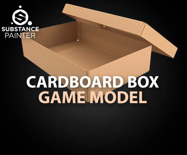 ArtStation - Cardboard box-Low poly PBR | Game Assets