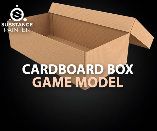 ArtStation - Cardboard box-Low poly PBR | Game Assets