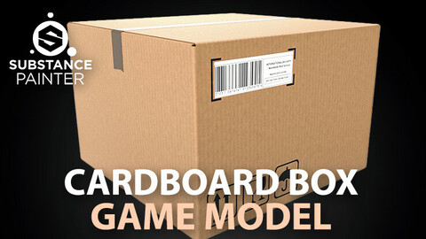 ArtStation - Cardboard box-Low poly PBR | Game Assets