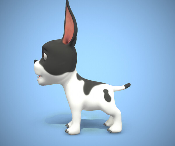 ArtStation - cartoon frenchie puppy | Game Assets