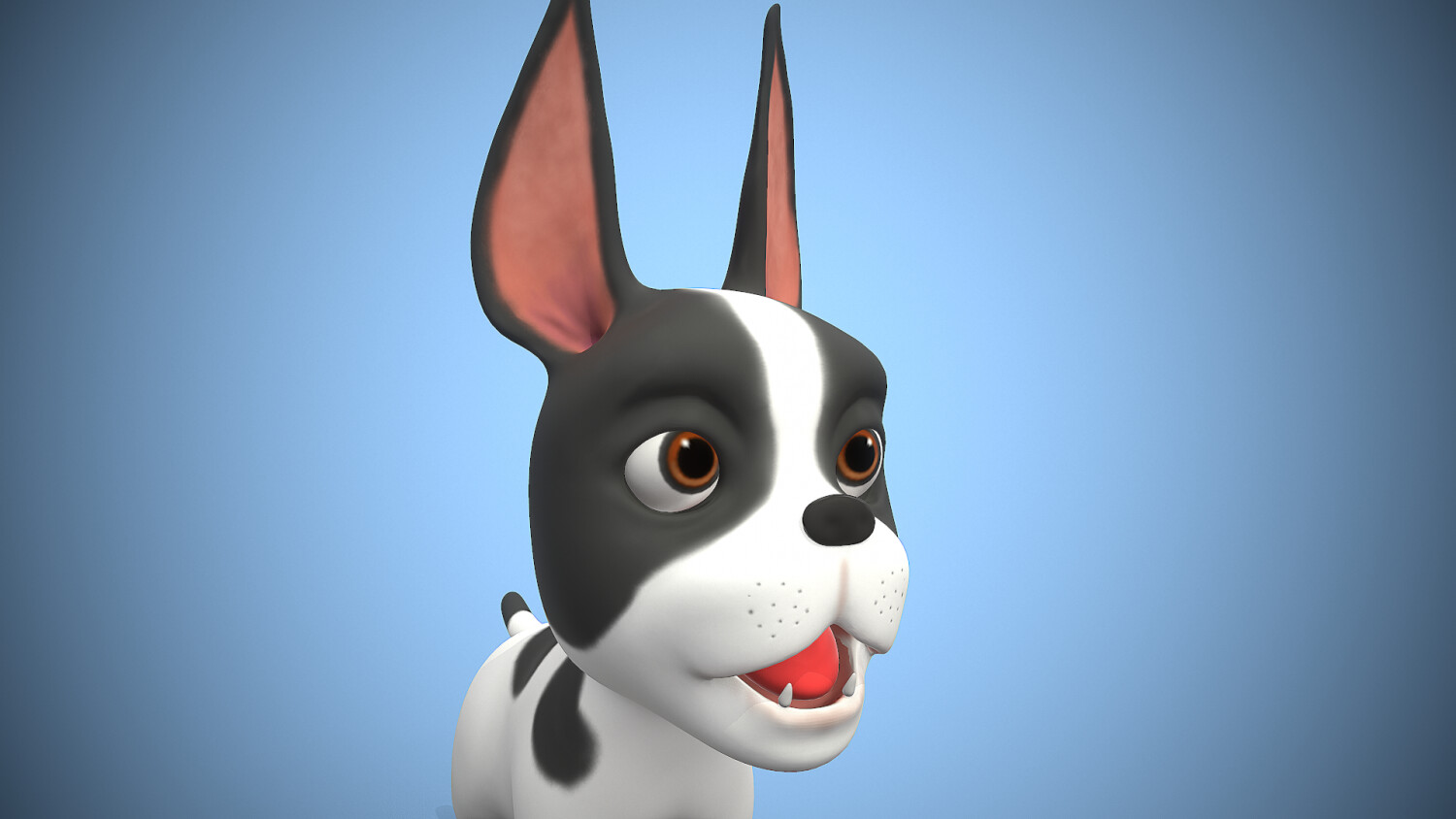 ArtStation - cartoon frenchie puppy | Game Assets