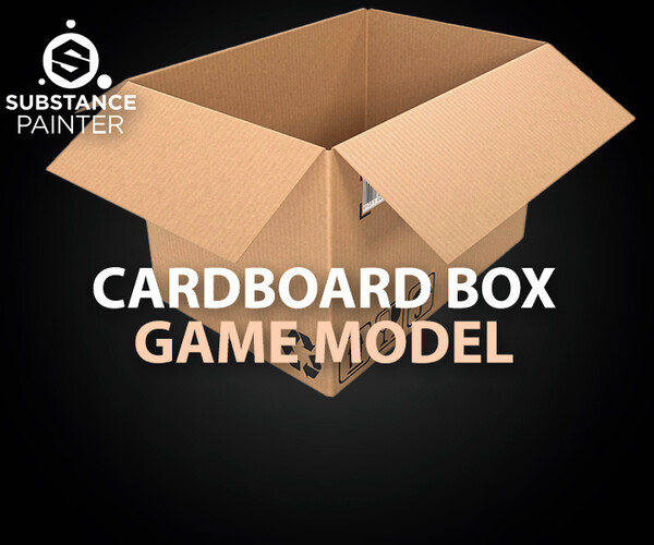 ArtStation - Cardboard box-Low poly PBR | Game Assets