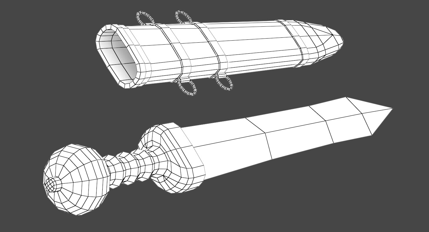 ArtStation - Gladius Roman Sword | Game Assets