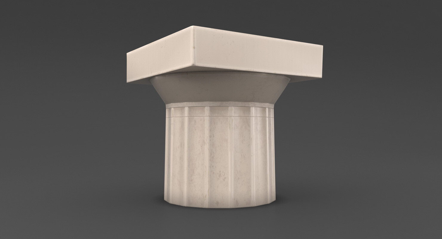 ArtStation - Doric Column | Game Assets