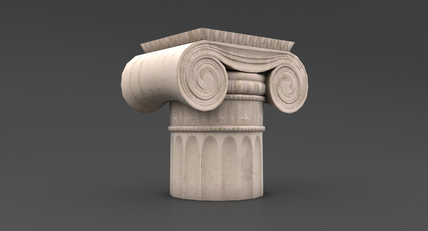 ArtStation - Ionic Column Polychromy | Game Assets