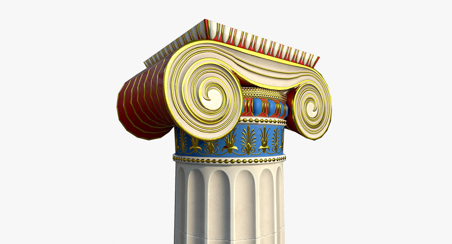 ArtStation - Ionic Column Polychromy | Game Assets