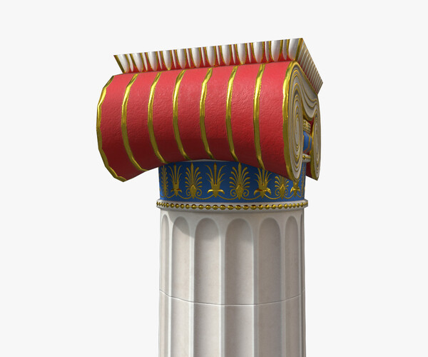 ArtStation - Ionic Column Polychromy | Game Assets