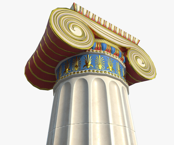 ArtStation - Ionic Column Polychromy | Game Assets