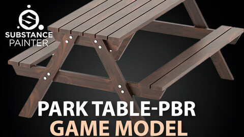 ArtStation - Park Table-PBR | Game Assets