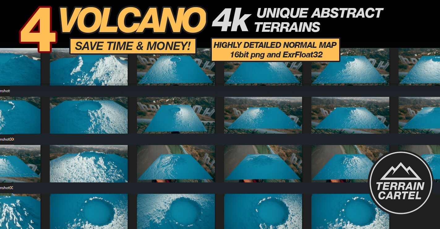 ArtStation - 4 Cinematic Volcano Terrains | Game Assets