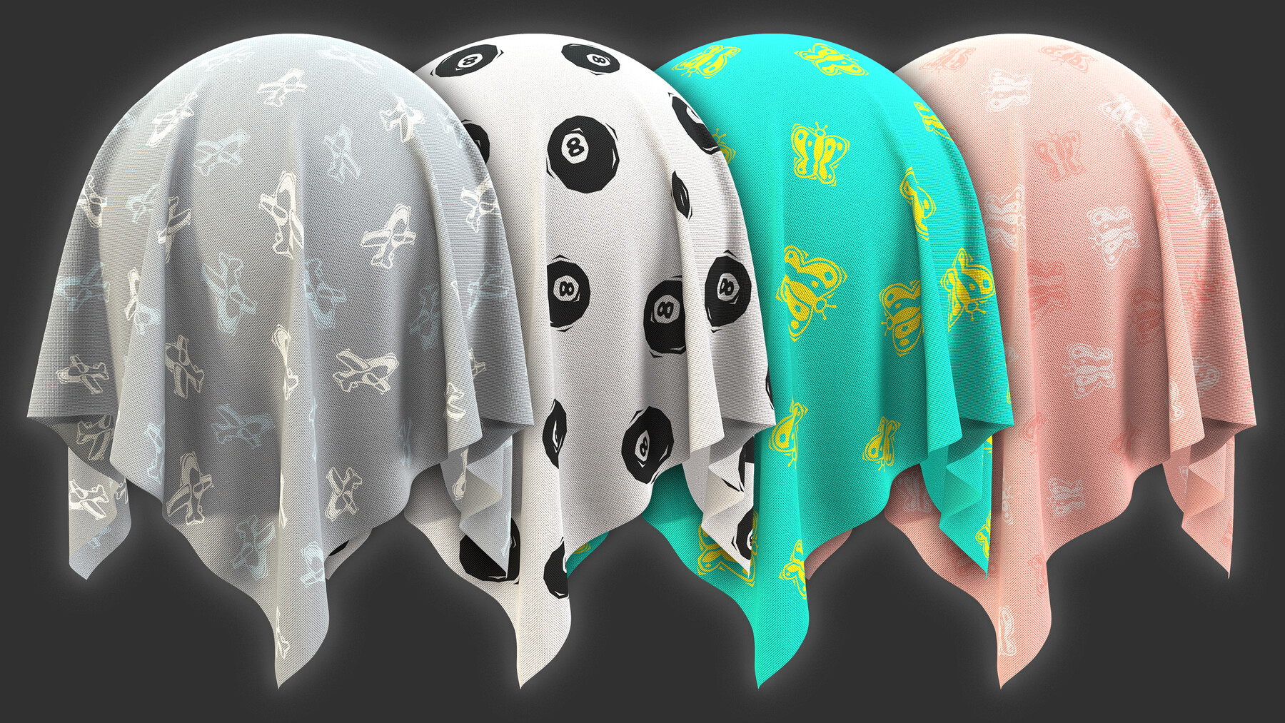 ArtStation - Patterned Fabric Materials + 45 Textures (4K) Vol 3 | Game ...