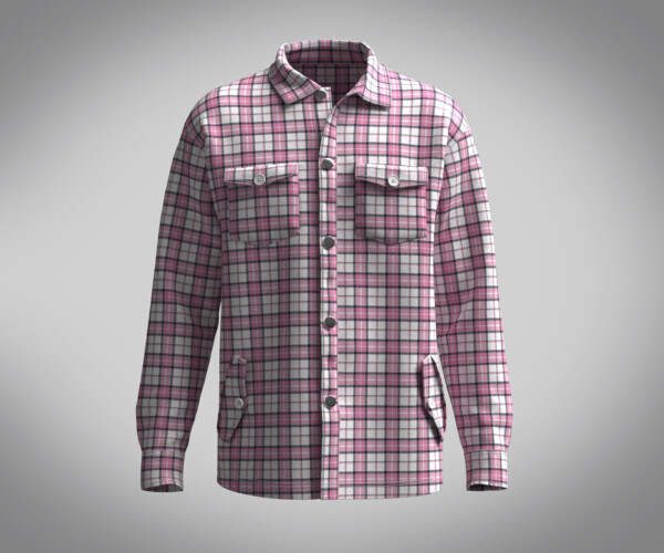 ArtStation - Shacket Pink Check | Resources