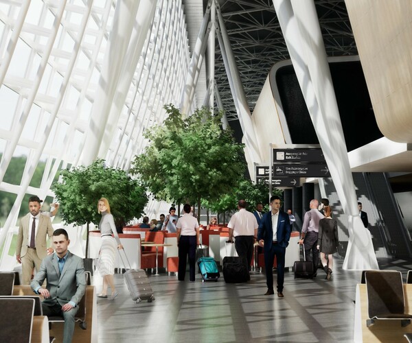 ArtStation - Airport terminal 3 scene file in Unreal engine 5 ...