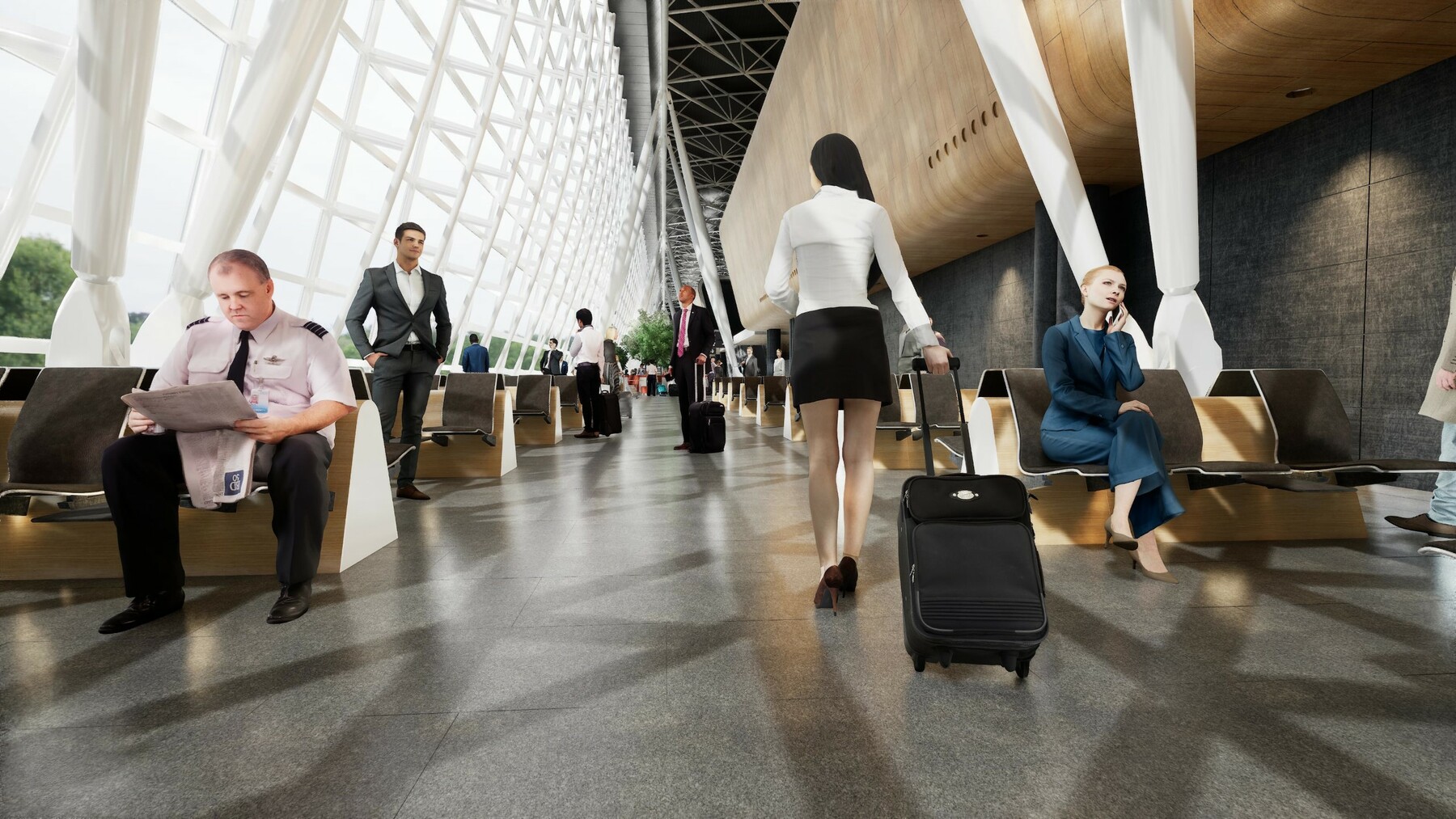 ArtStation - Airport terminal 3 scene file in Unreal engine 5 ...