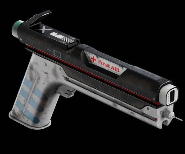 ArtStation - PBR Low poly Medical Gun | Game Assets