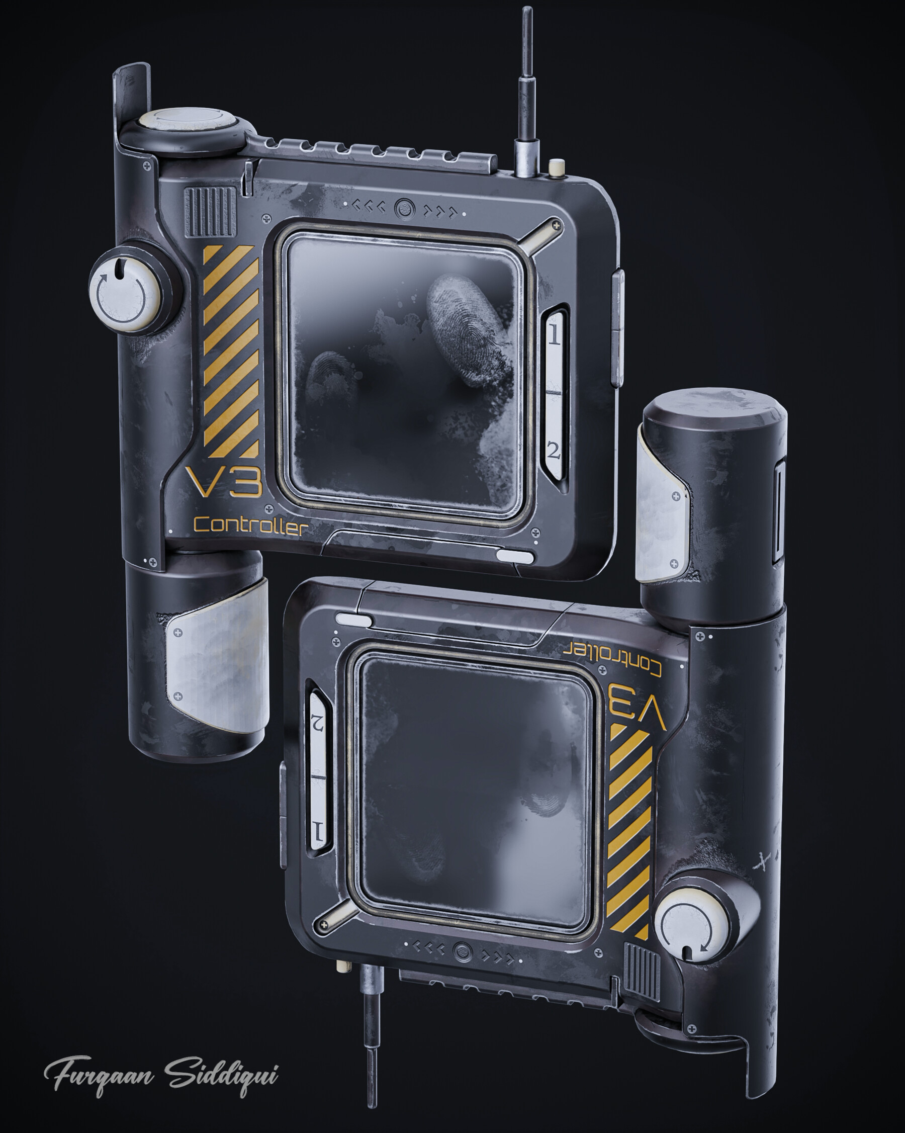 ArtStation - Sci-Fi Controller V3 | Game Assets