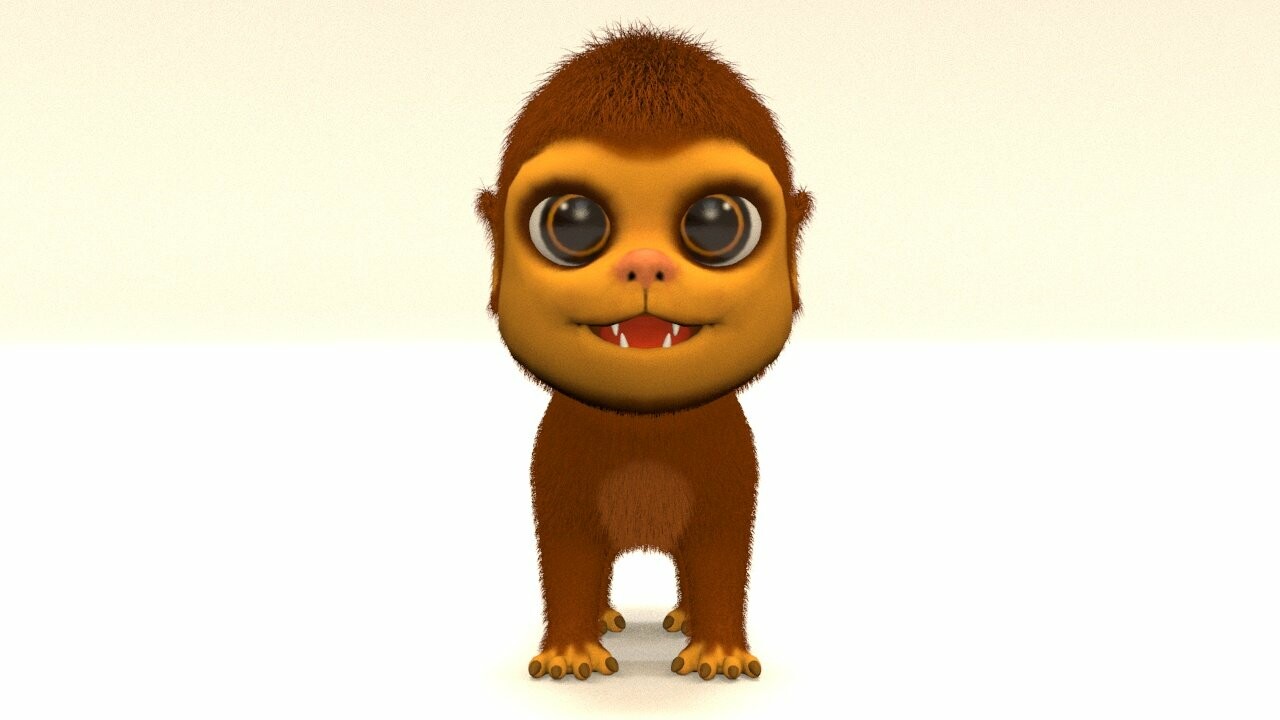 ArtStation - cartoon monkey | Game Assets