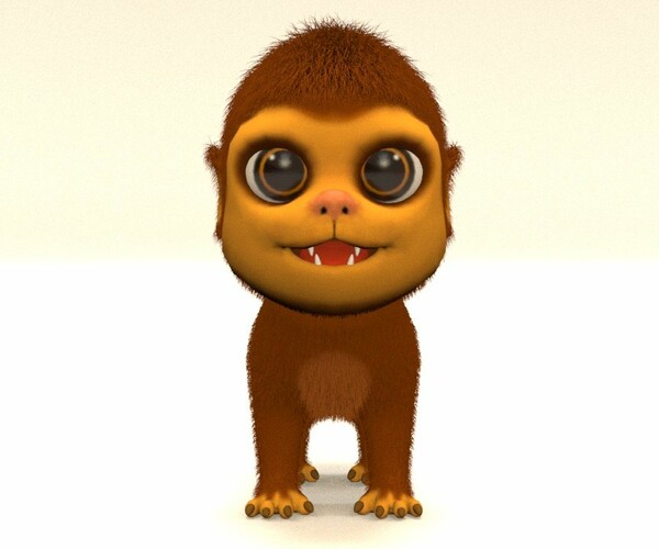 ArtStation - cartoon monkey | Game Assets