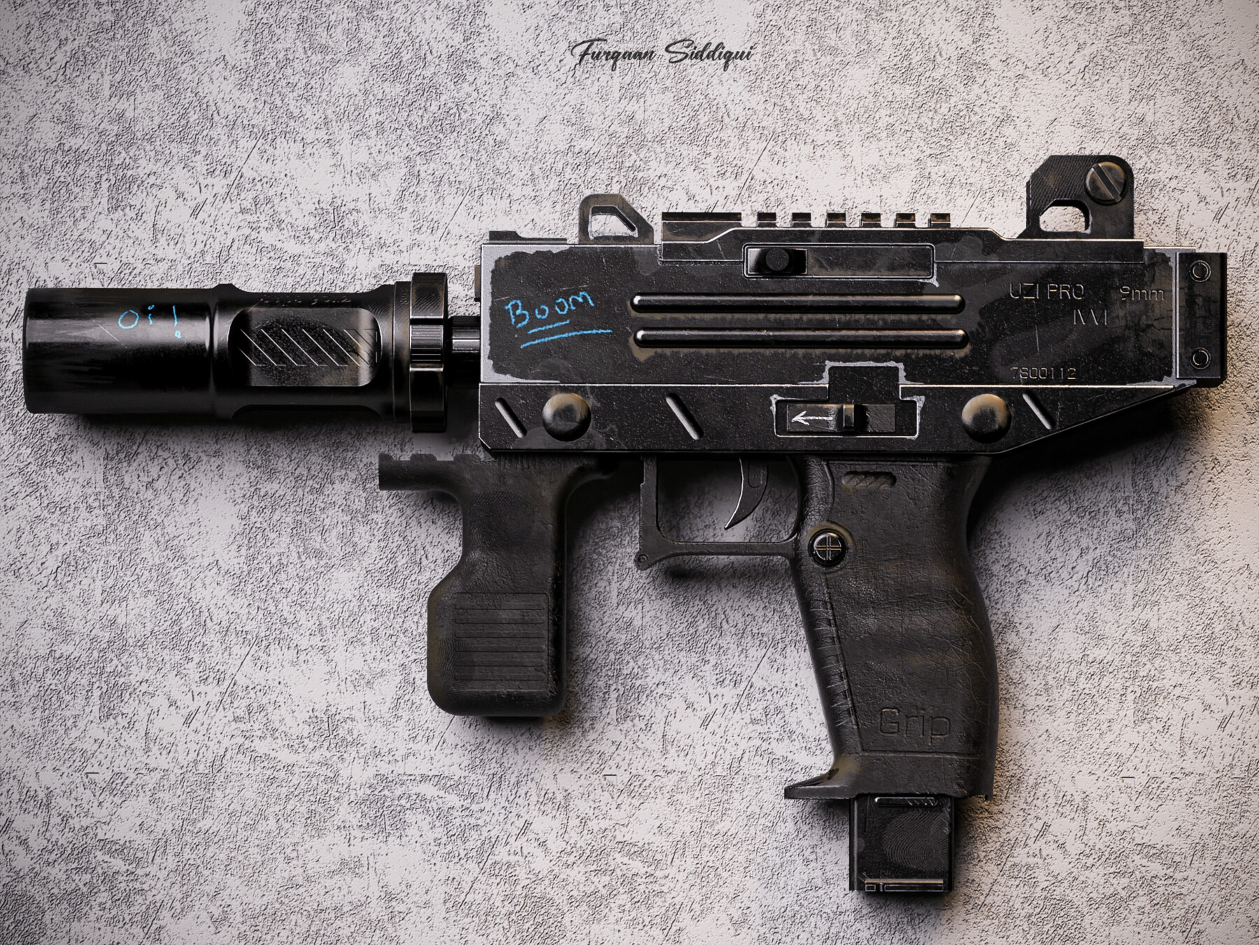 ArtStation - UZI PBR Gun | Game Assets