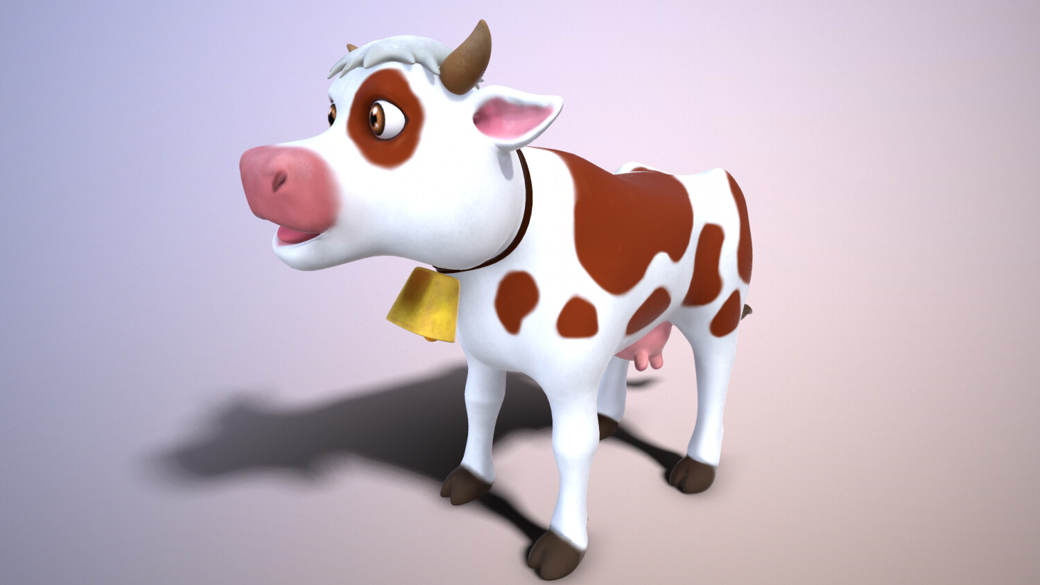 ArtStation - cartoon cow | Game Assets