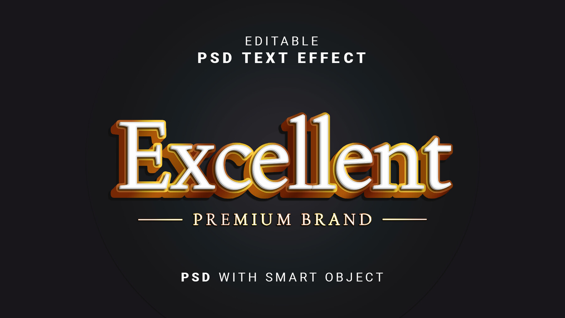 ArtStation - 3D Excellent PSD fully editable text effect. Layer style ...