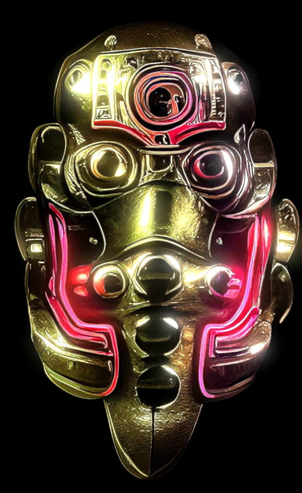 ArtStation - Mask Neon Bot Pack | Artworks