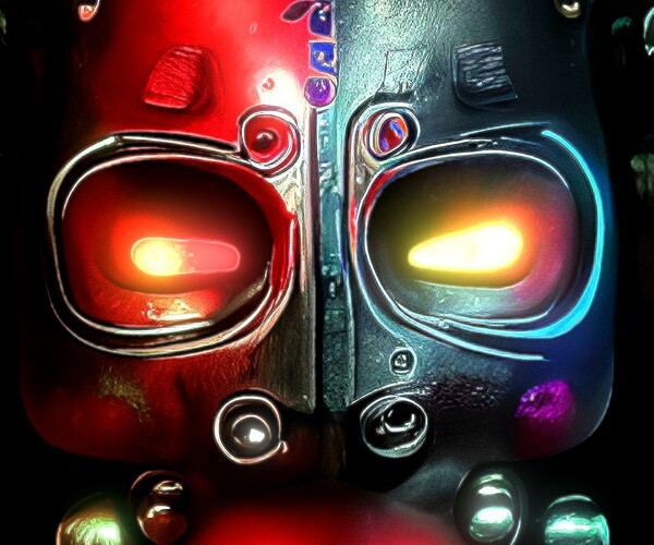 ArtStation - Mask Neon Bot Pack | Artworks