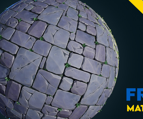 ArtStation - Stylized Cobblestone Material | Game Assets