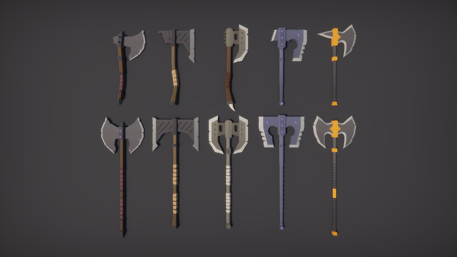 ArtStation - Low Poly RPG Fantasy Weapons - Asset for Unity 3D | Game ...