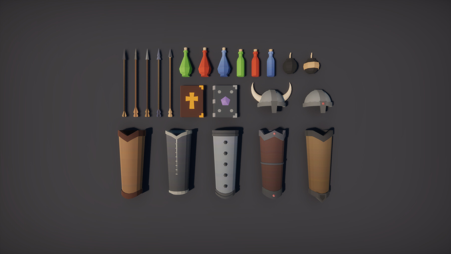 ArtStation - Low Poly RPG Fantasy Weapons - Asset for Unity 3D | Game ...