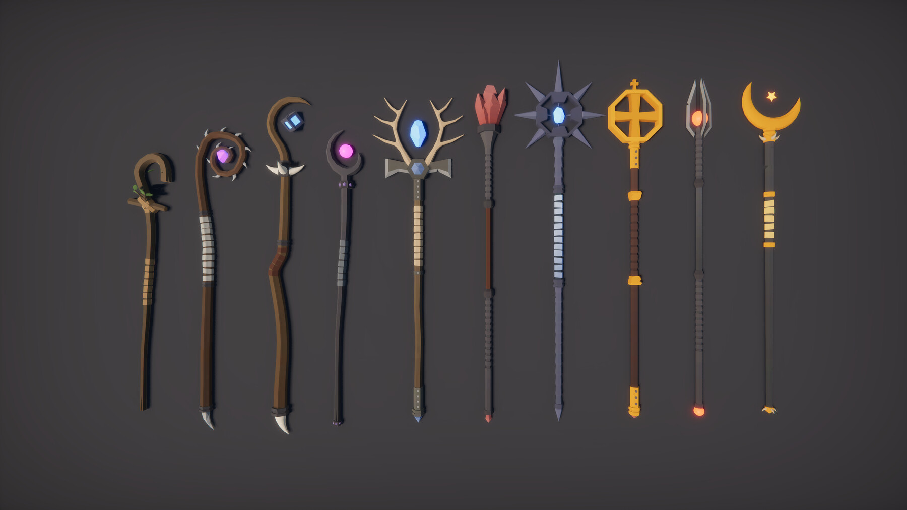ArtStation - Low Poly RPG Fantasy Weapons - Asset for Unity 3D | Game ...