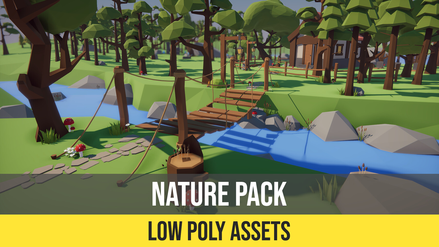 JustCreate - Unity & Unreal Engine 3D Assets - Low Poly Nature Pack - Asset for Unity 3D, Map ...