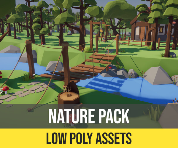ArtStation - Low Poly Nature Pack - Asset for Unity 3D, Map and Models ...