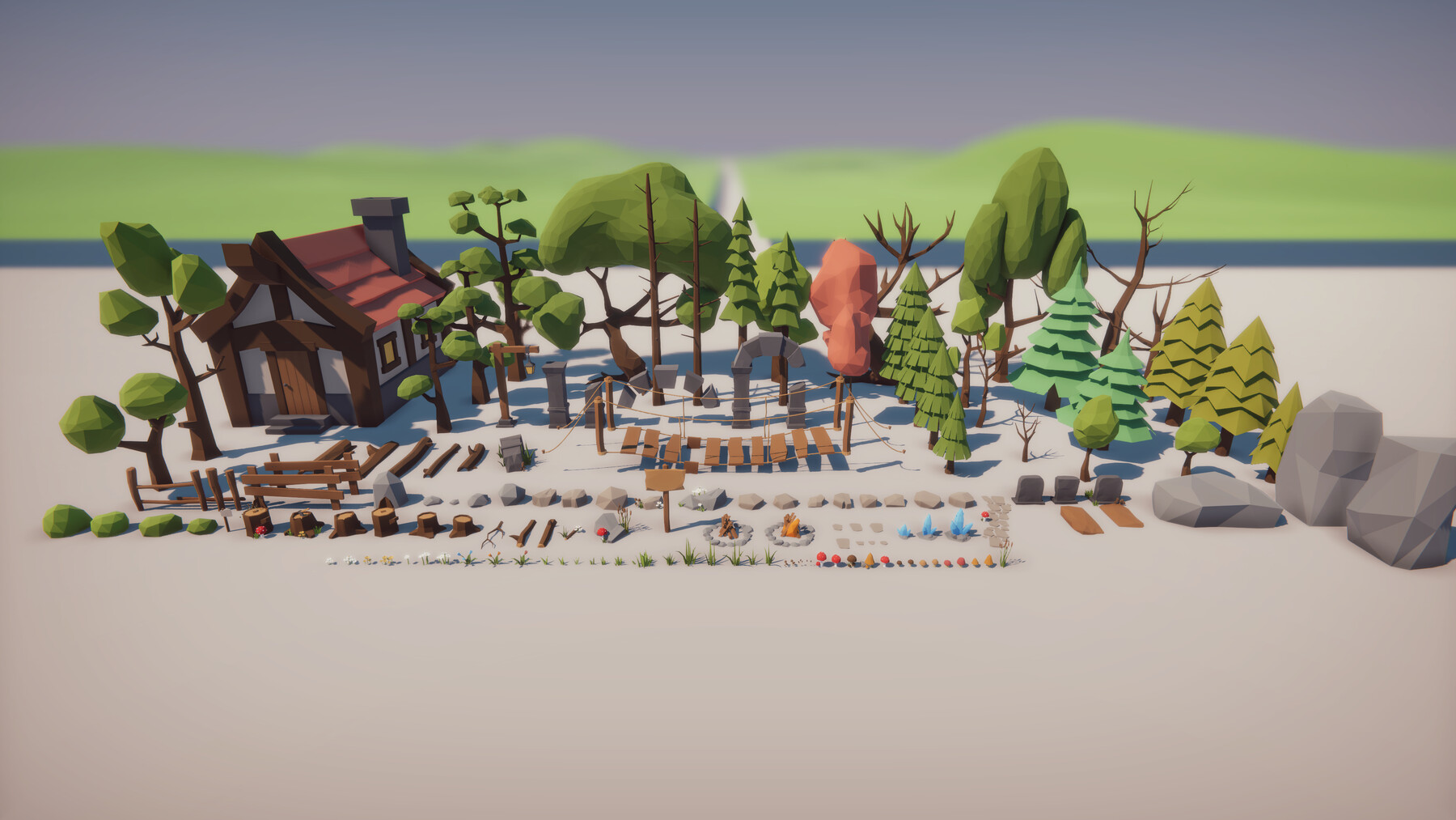 ArtStation - Low Poly Nature Pack - Asset for Unity 3D, Map and Models ...