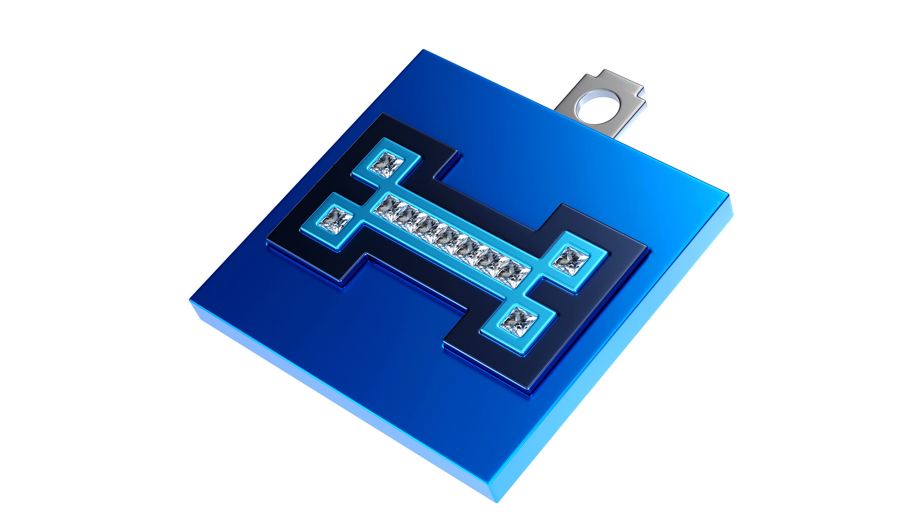 ArtStation - H Bone Pendant with Stones | Resources