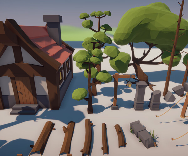 ArtStation - Low Poly Nature Pack - Asset for Unity 3D, Map and Models ...