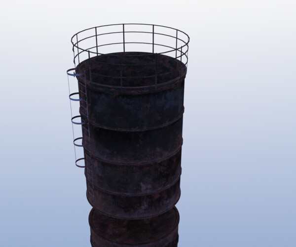 ArtStation - RUSTED STORAGE TANK GAME READY 3D MODEL | Resources