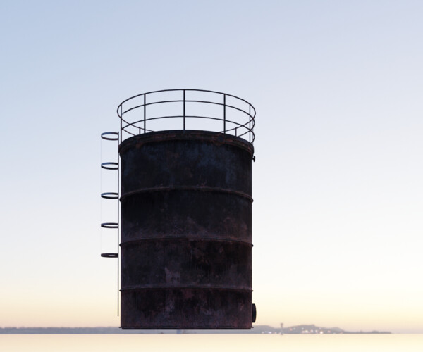 ArtStation - RUSTED STORAGE TANK GAME READY 3D MODEL | Resources